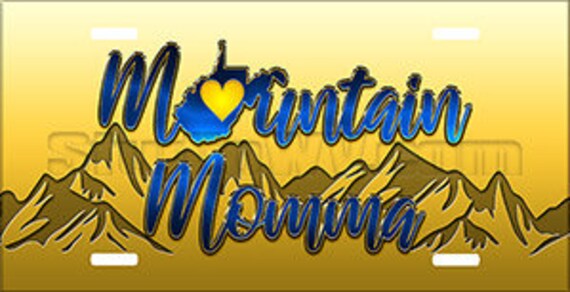 WV West Virginia State Custom License Plate Custom Car - Etsy