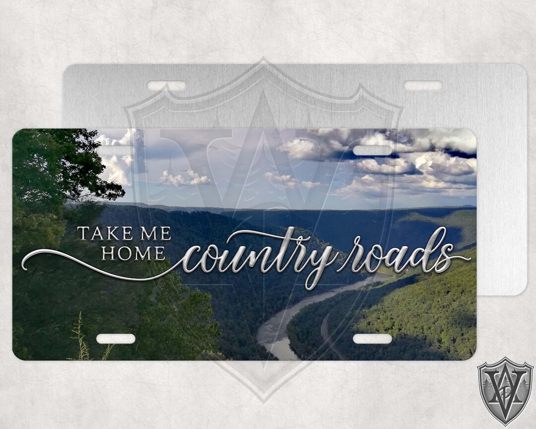 WV - West Virginia - Custom License Plate - Custom Car Tag - Country ...