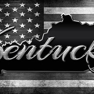 Kentucky Custom License Plate Flag - Etsy