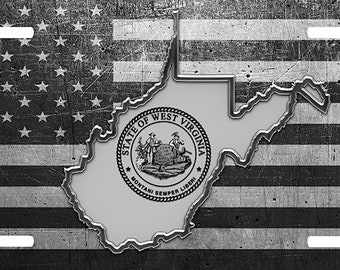 Custom West Virginia License Plate - Etsy