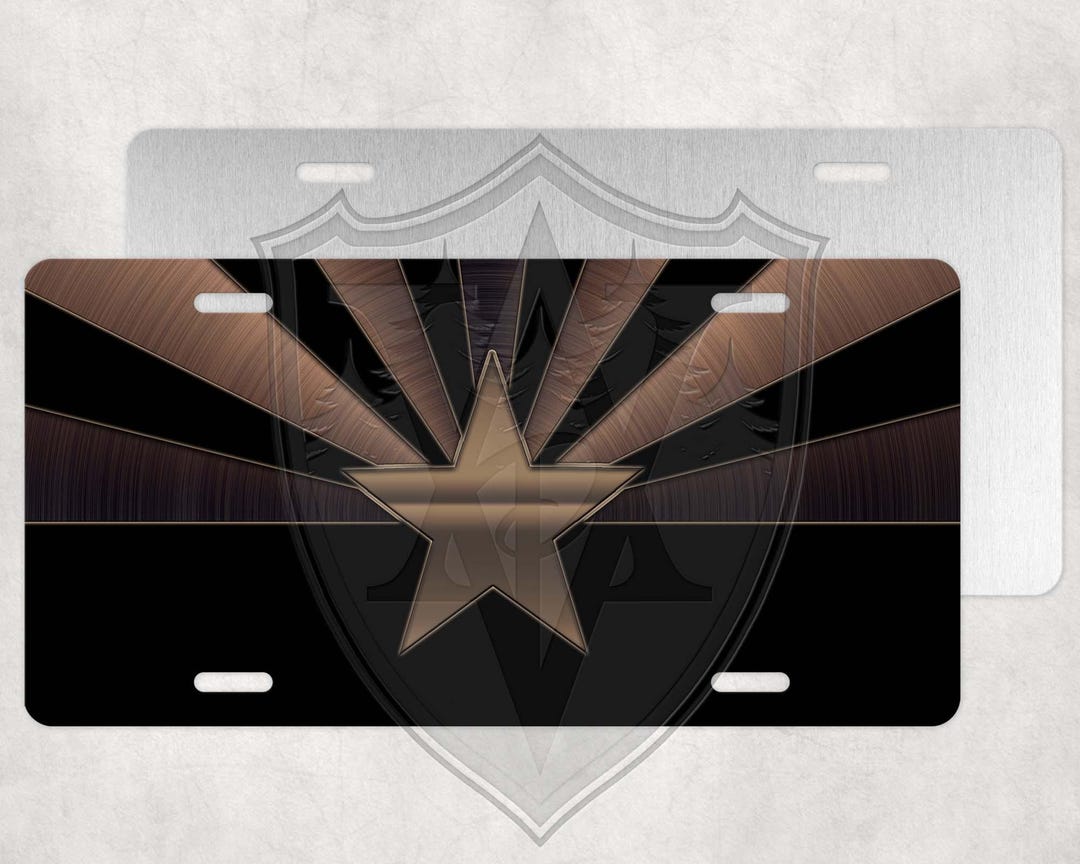 Arizona - Custom License Plate - Personalized License Plate - Dark ...