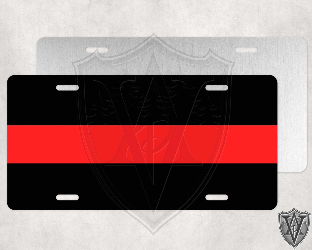 Thin Red Line, Custom License Plate, Personalized, Custom Car Tag ...