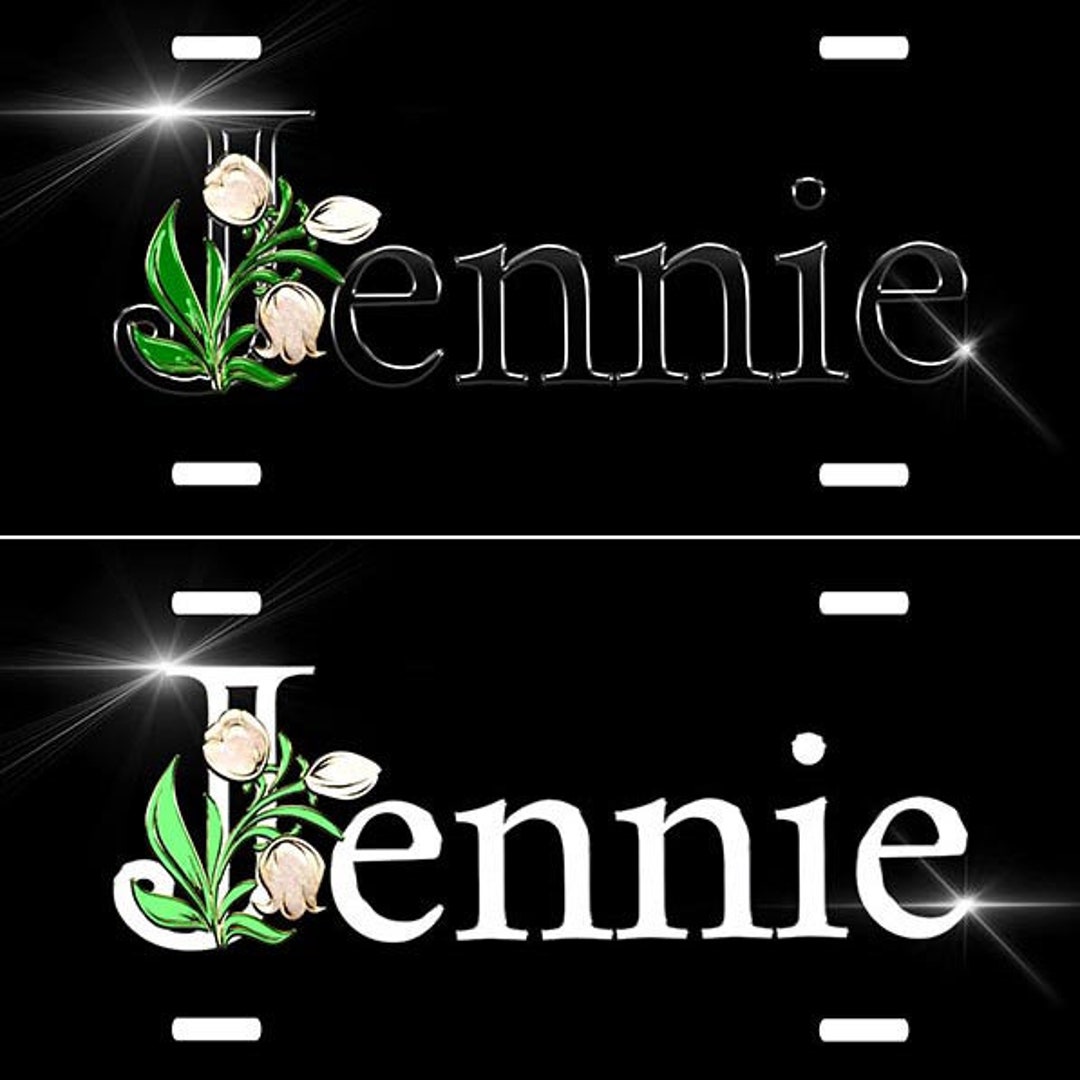 Custom License Plate Custom Car Tag Personalized License Plate Fancy ...