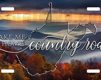 Custom West Virginia License Plate - Etsy