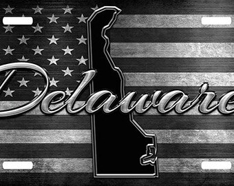 Delaware Car Plate - Etsy