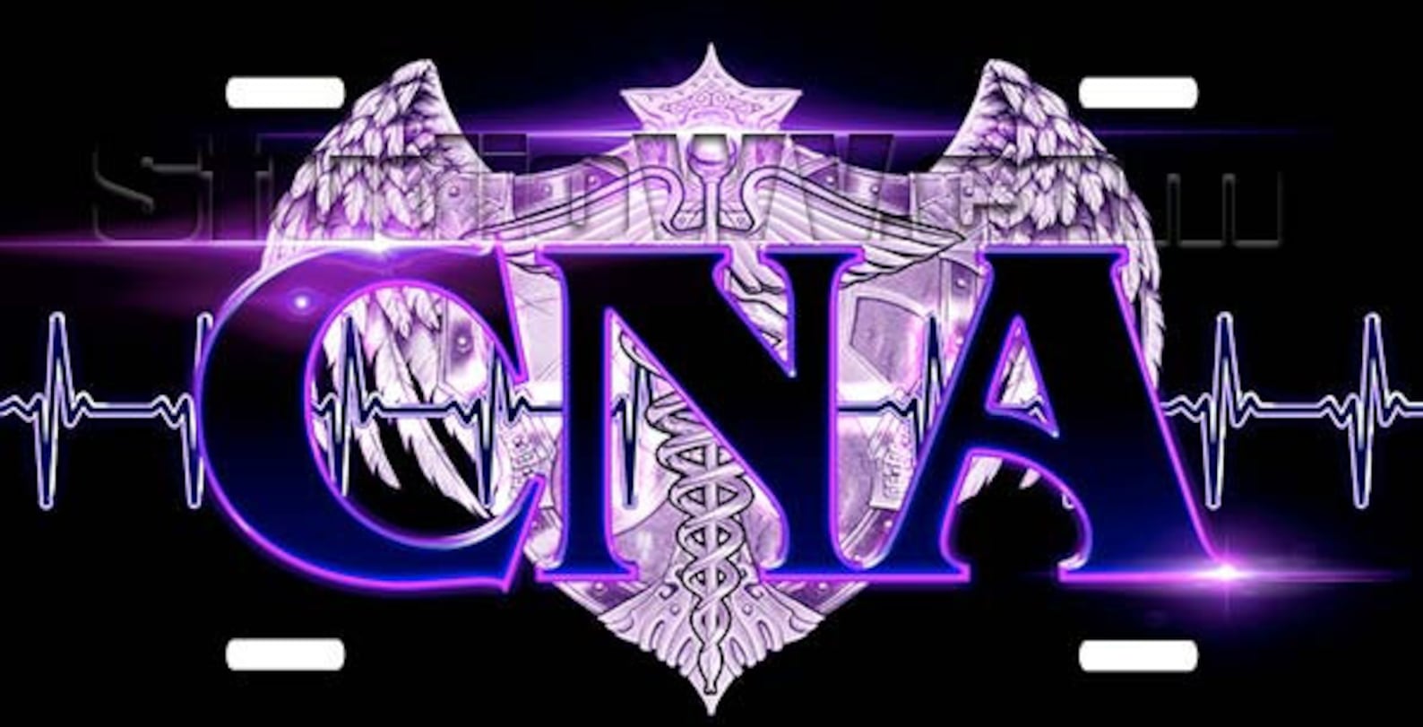 CNA Nurse Custom License Plate Personalized License | Etsy