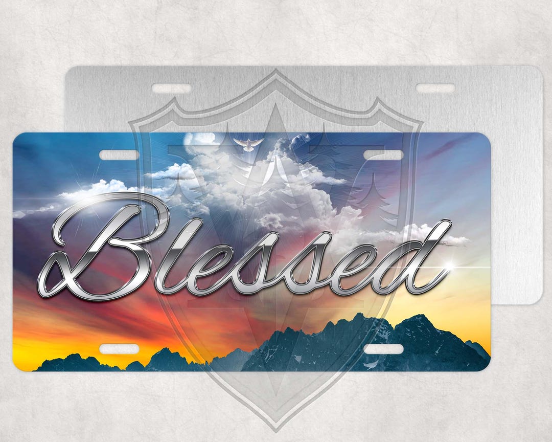 Blessed - Custom License Plate - Personalized License - Custom Car Tag ...
