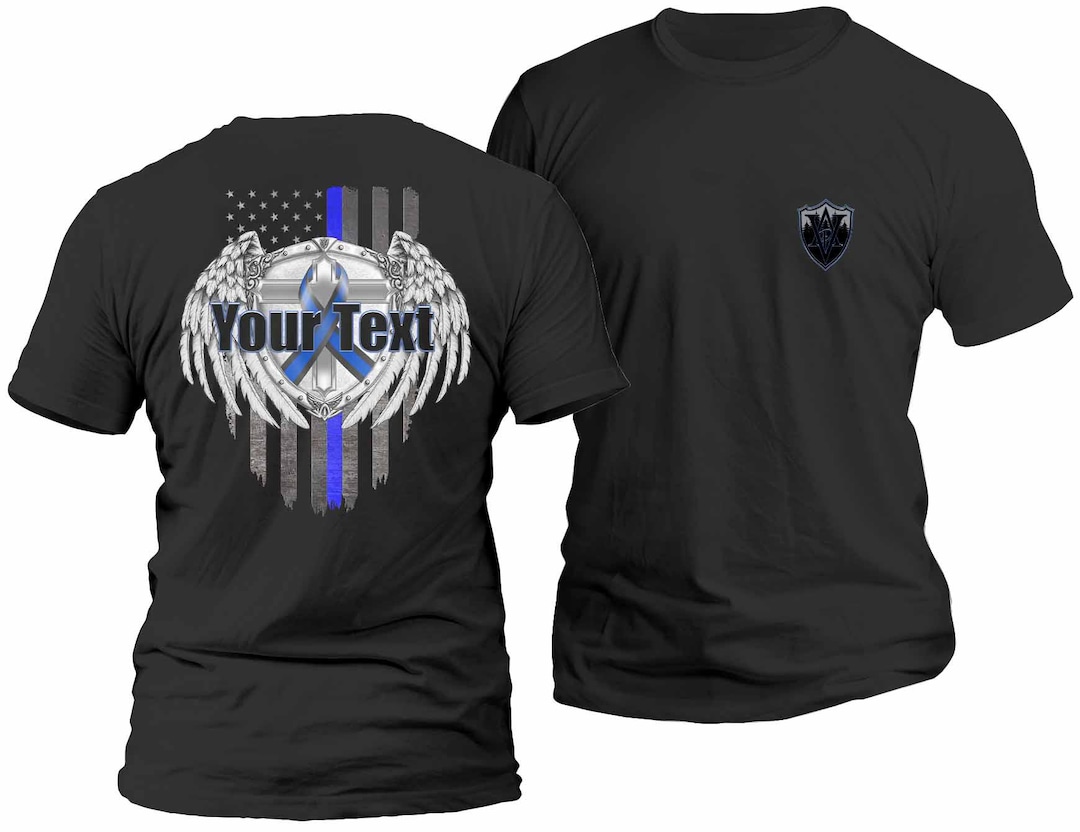 Thin Blue Line Crest T Shirt - Etsy