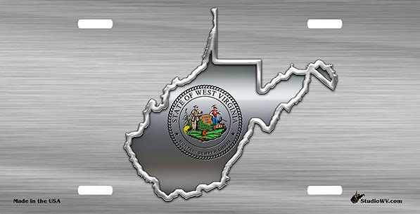 WV West Virginia Custom License Plate Custom Car Tag - Etsy