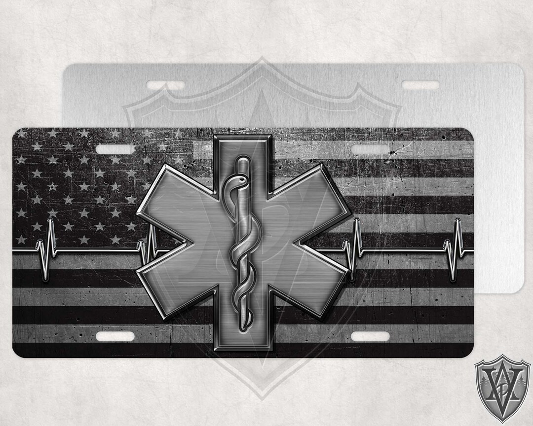 EMT License Plate - EMS - Custom License Plate - Custom Car Tag ...