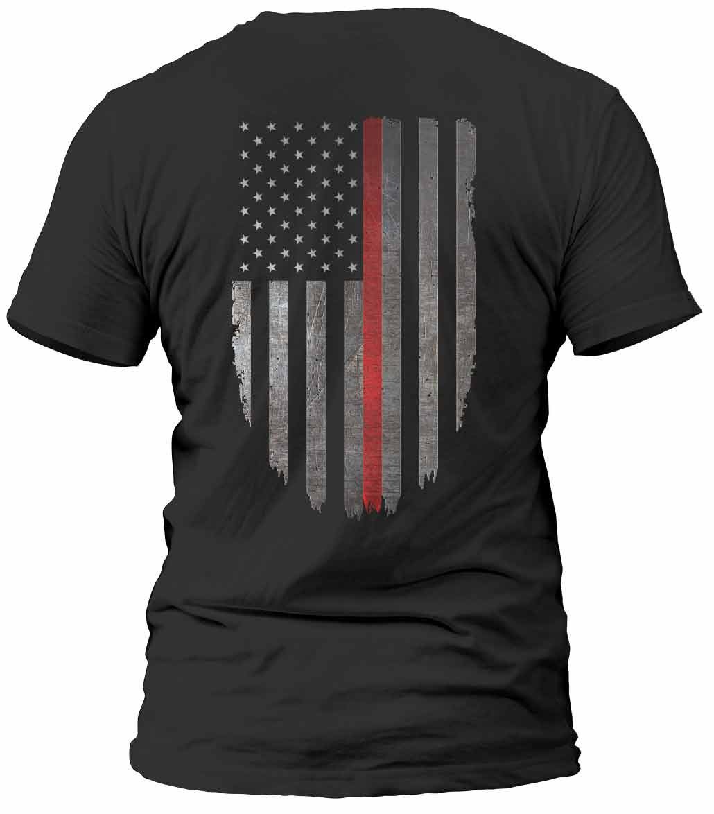 Thin Red Line T-Shirt | Etsy