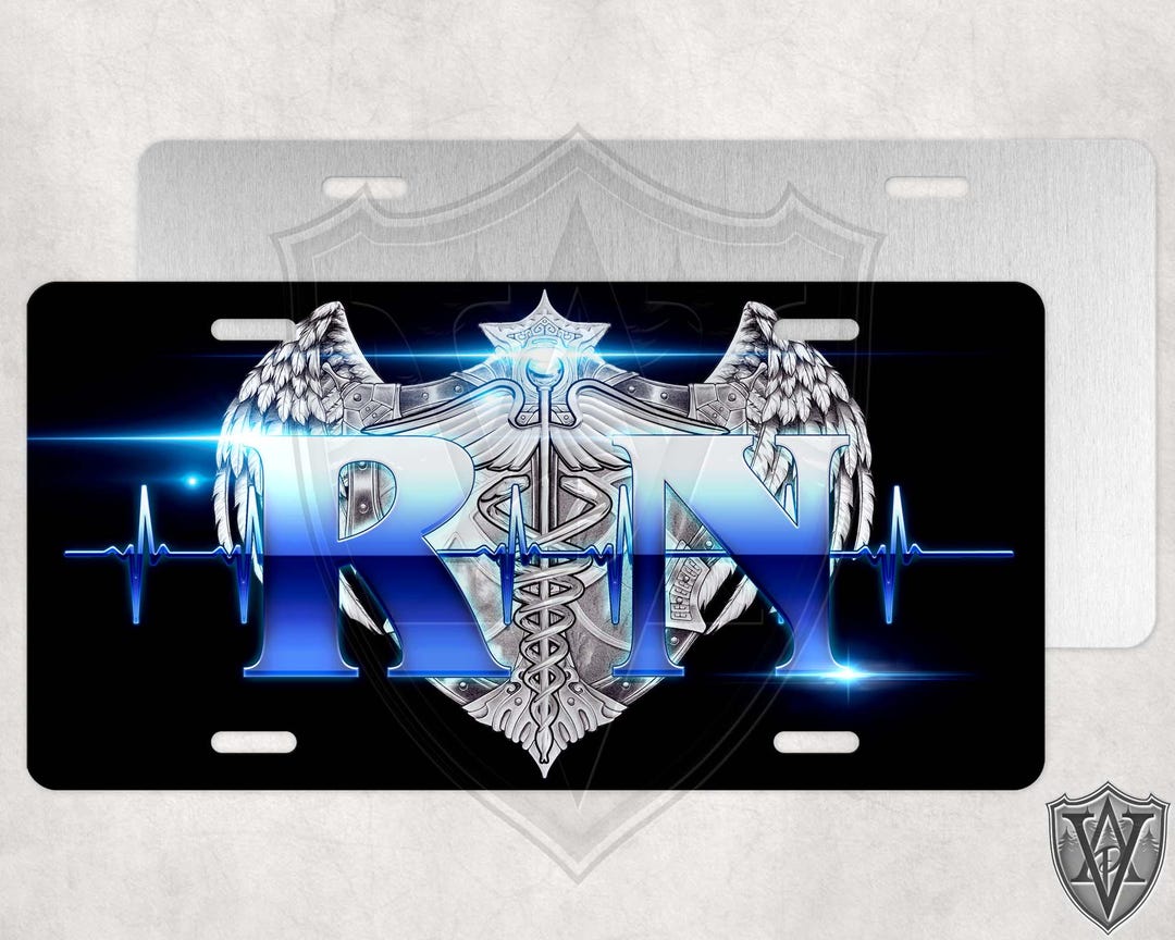RN - Nurse - Custom License Plate - Personalized License Plate ...
