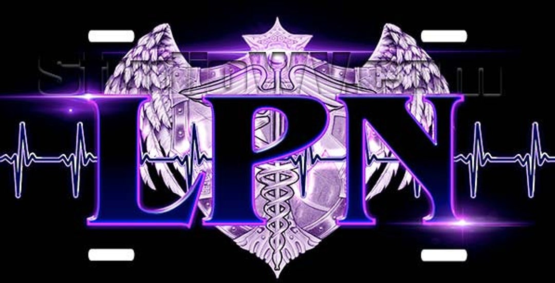 LPN - Nurse - Custom License Plate - Personalized License Plate - Nurse ...