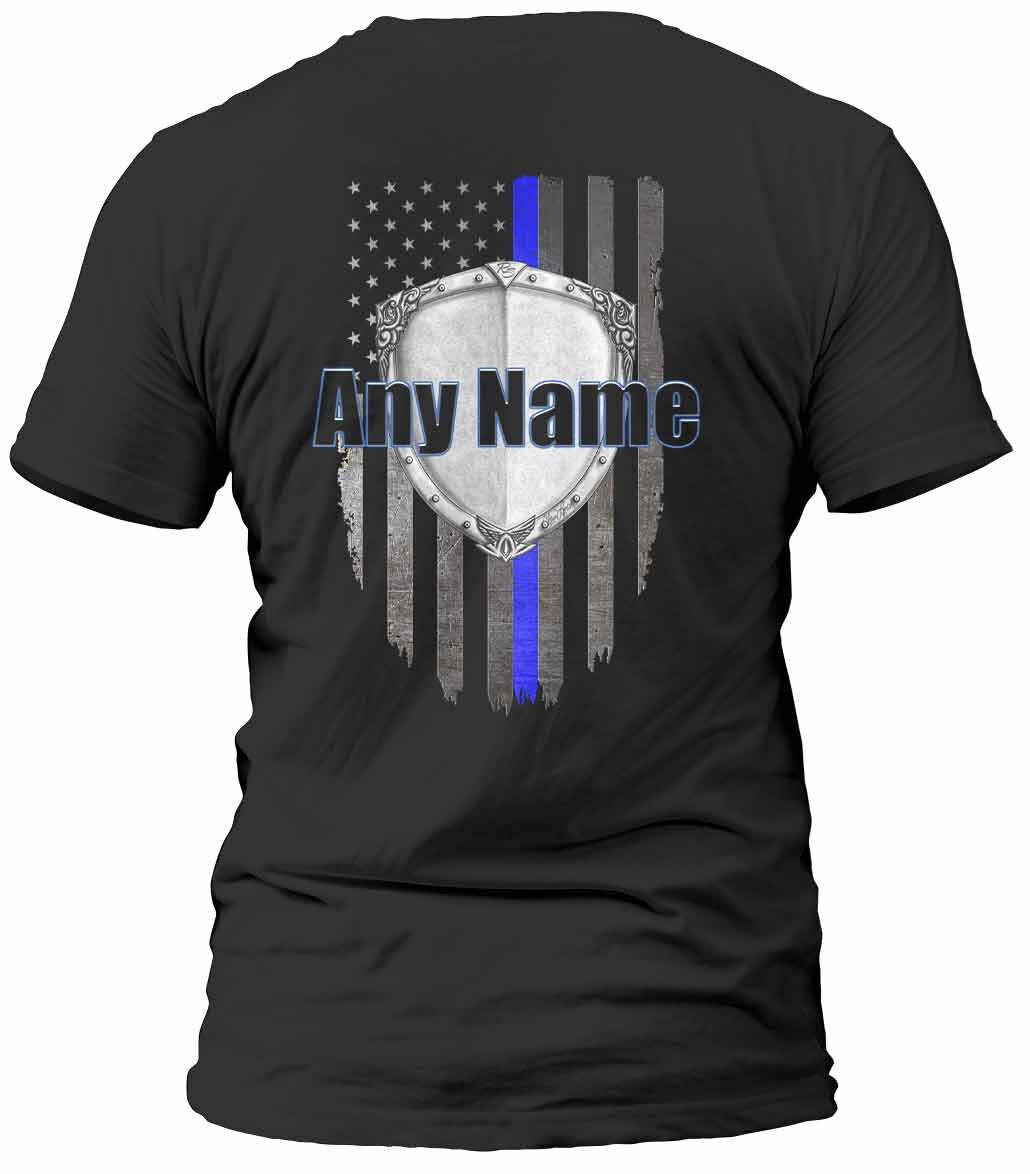 Thin Blue Line Crest T Shirt - Etsy
