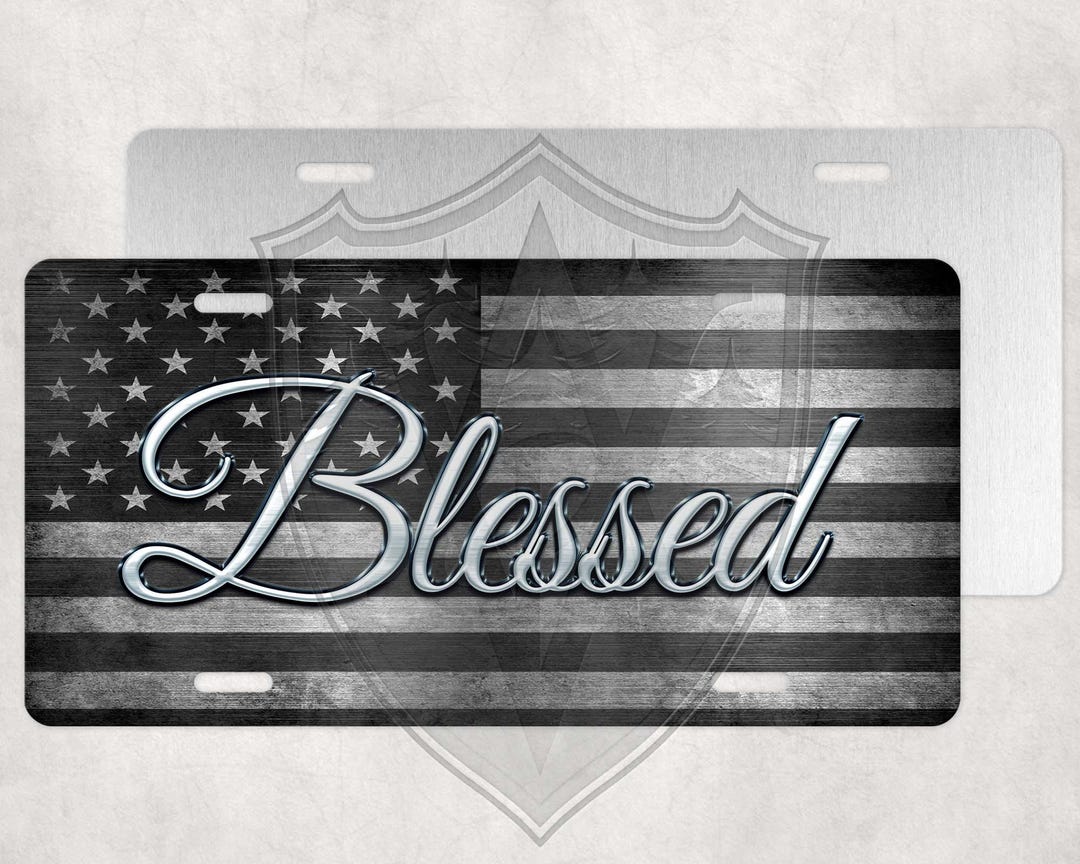 Blessed - Custom License Plate - Personalized License - Custom Car Tag ...