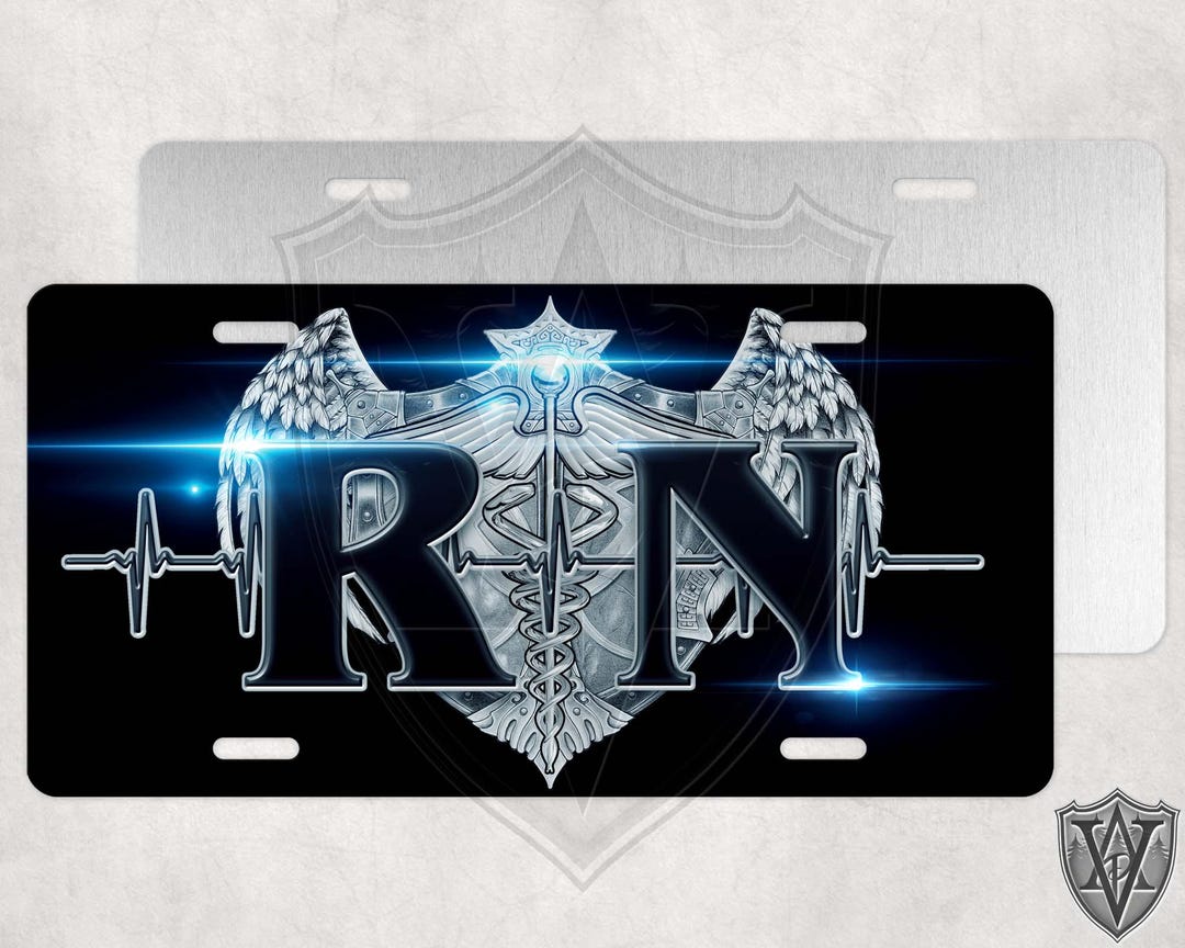 RN - Custom License Plate - Custom Car Tag - Personalized License Plate ...