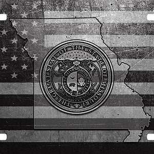 Missouri - Custom License Plate - Custom Car Tag - Flag Edition - Etsy