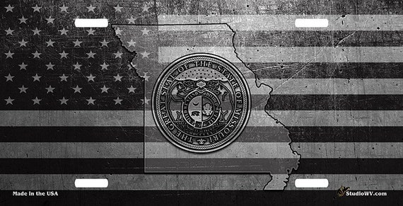 Missouri Custom License Plate Custom Car Tag Flag | Etsy