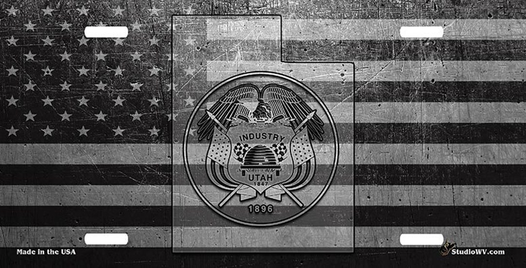 Utah Custom License Plate Custom Car Tag Personalized License Plate ...