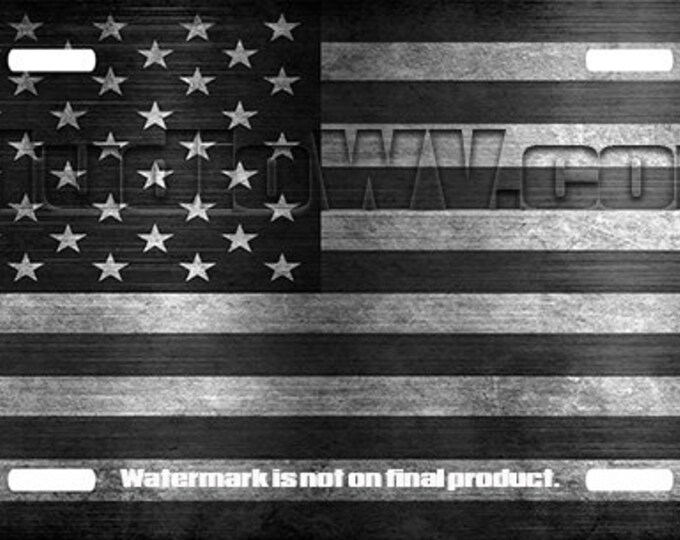 American Flag Custom License Plate Custom Car Tag - Etsy