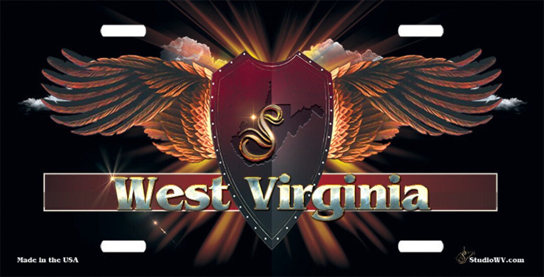 WV - West Virginia - Custom License Plate - Custom Car Tag ...