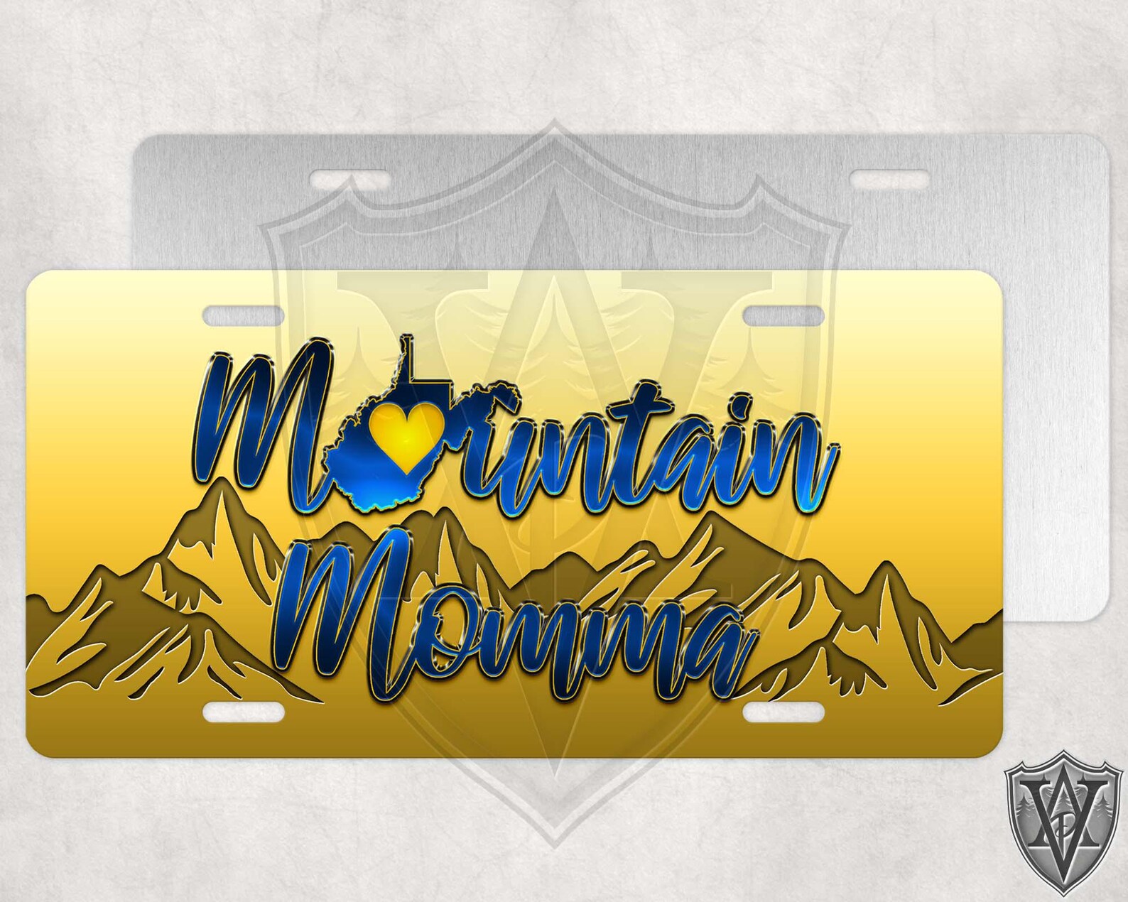 WV - West Virginia - State - Custom License Plate - Custom Car Tag ...
