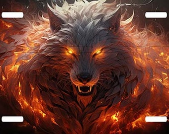 Custom Vanity License Plate Wolf Personalized Novelty Auto - Etsy