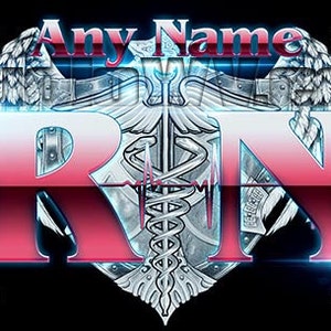 RN - Nurse - Custom License Plate - Personalized License Plate ...