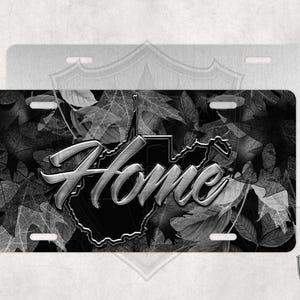 West Virginia - Custom License Plate - Custom Car Tag - WV Leaves - Etsy