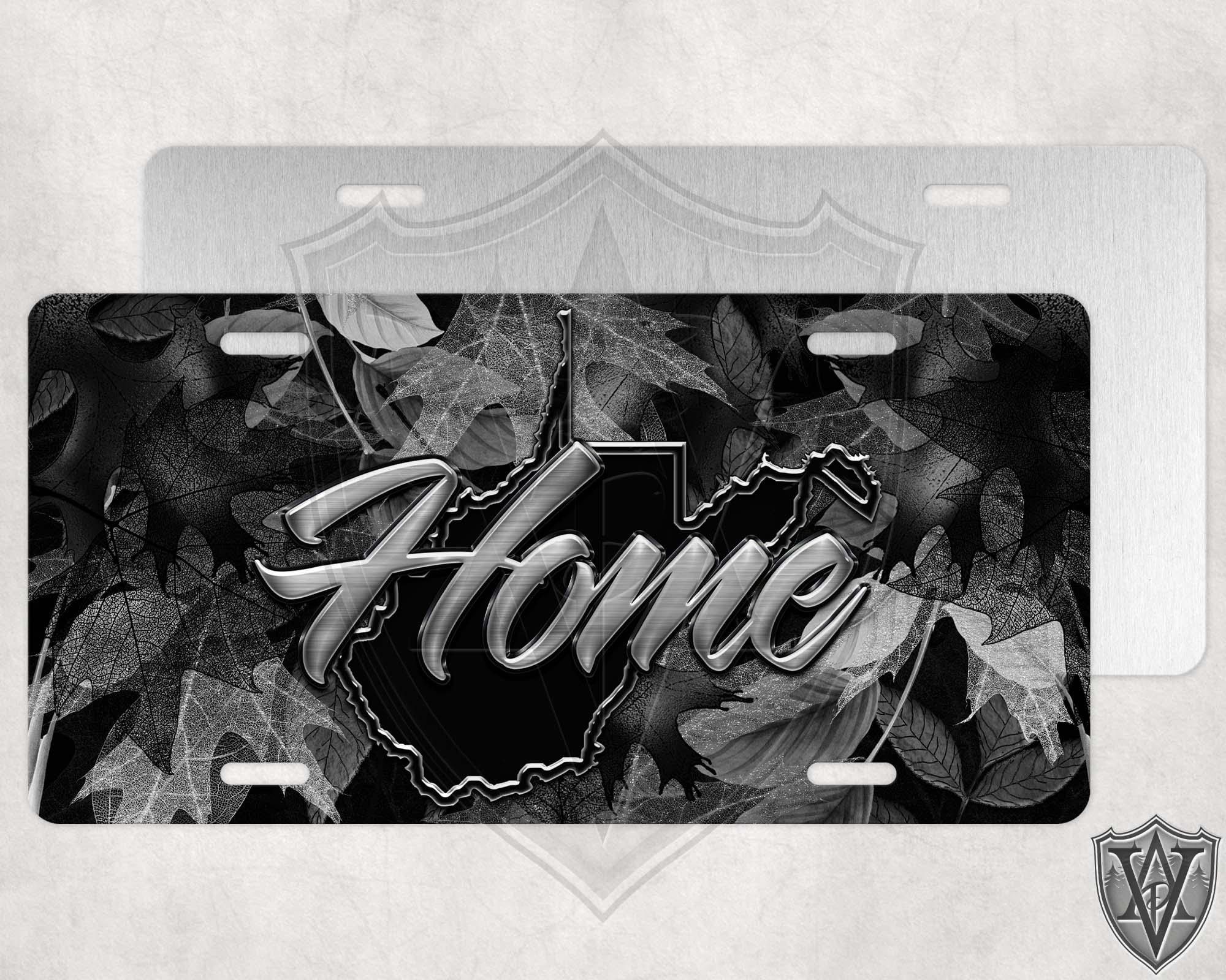 West Virginia - Custom License Plate - Custom Car Tag - WV Leaves - Etsy