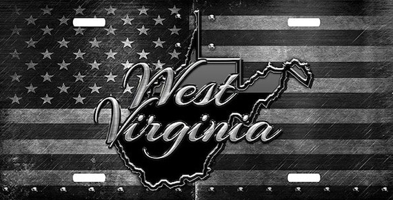 WV West Virginia Custom License Plate Custom Car Tag - Etsy