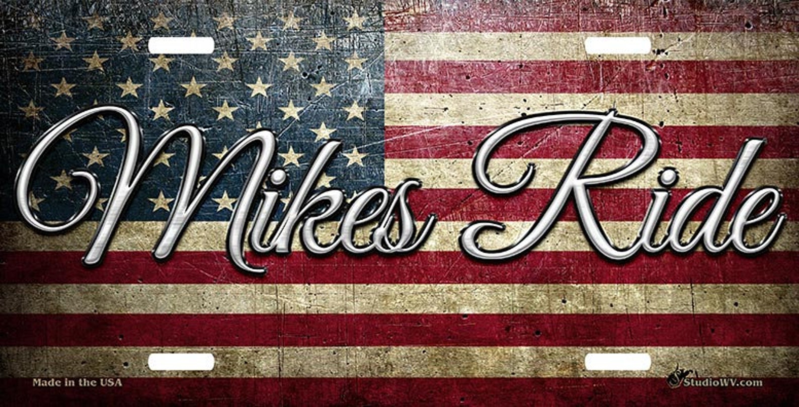 American Flag - Custom License Plate - Custom Car Tag - Personalized ...