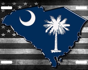 South Carolina SC State Custom License Plate Custom Car | Etsy