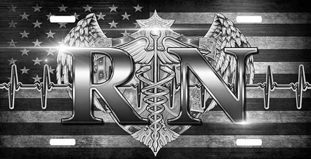 RN License Plate - Custom License Plate - EMT - Registered Nurse - Etsy