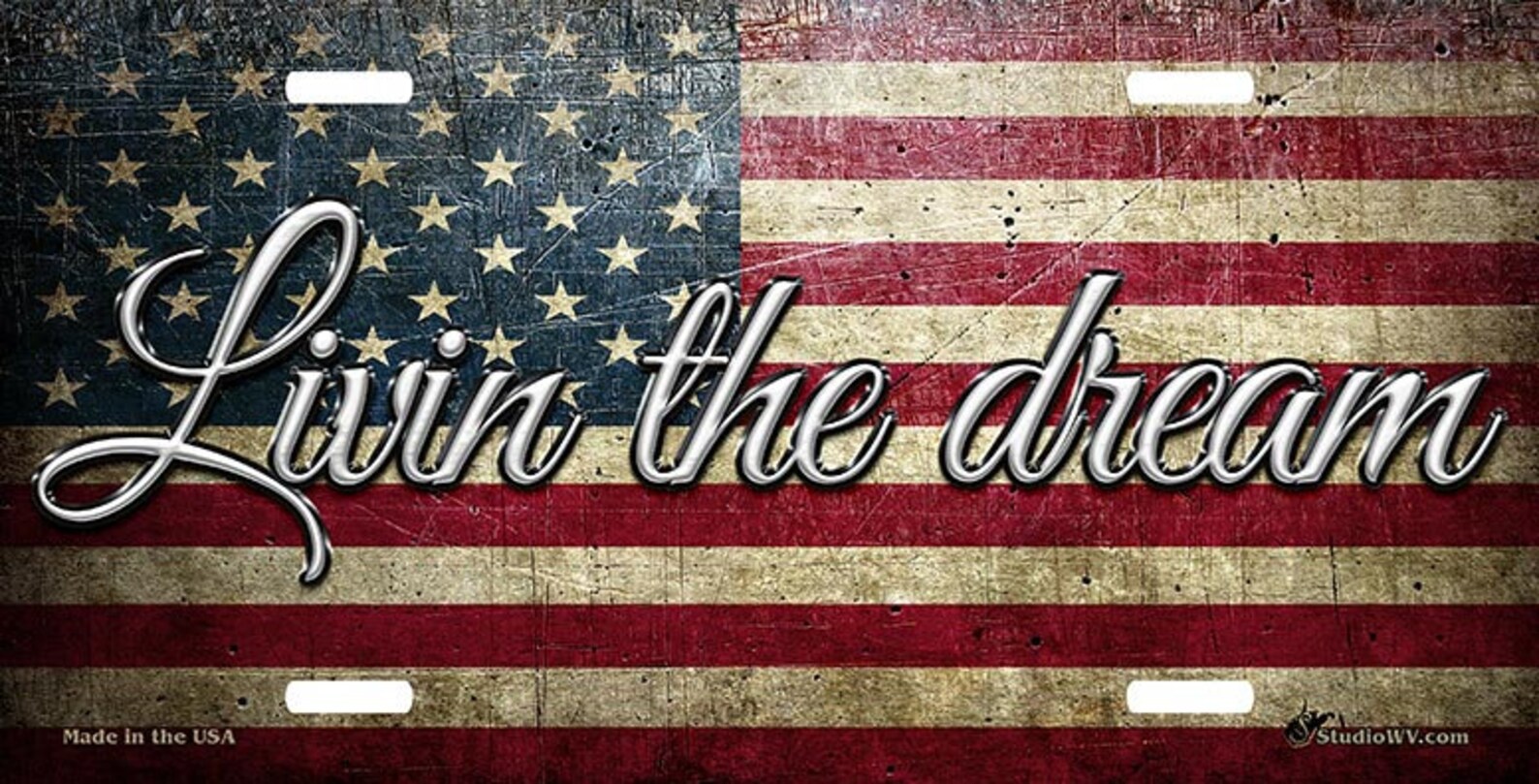 American Flag - Custom License Plate - Custom Car Tag - Personalized ...