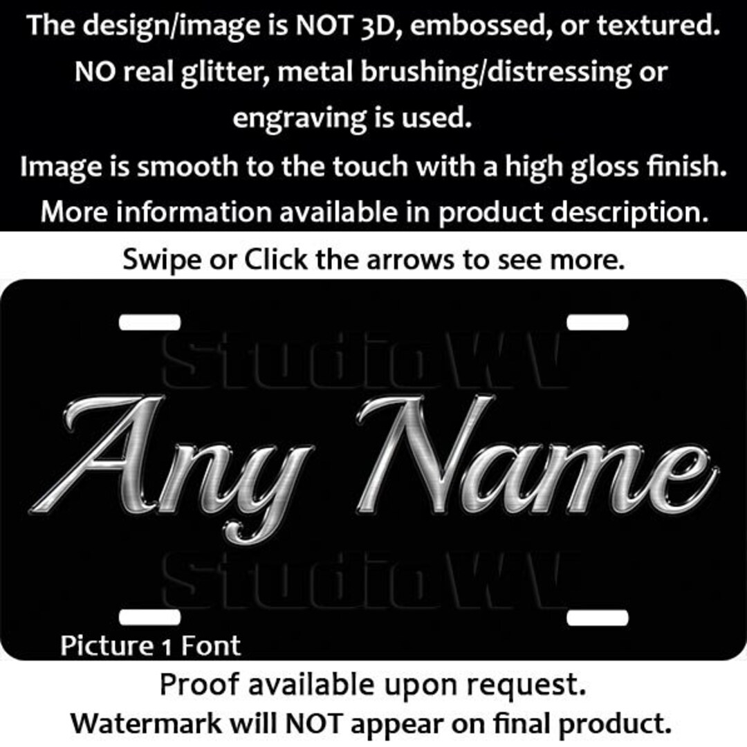 Custom License Plate Custom Car Tag Personalized License Plate Your ...
