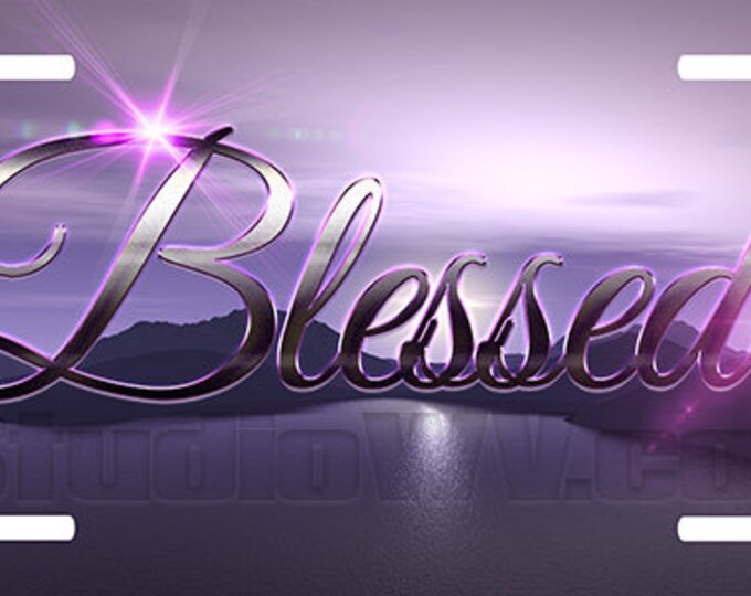Blessed Custom License Plate Personalized License Custom - Etsy