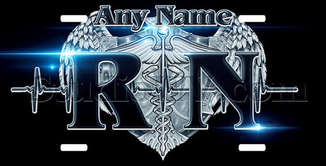 RN Custom License Plate Custom Car Tag Personalized License Plate EMT ...