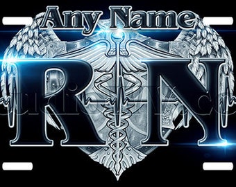 RN Custom License Plate Personalized License Plate EMT - Etsy