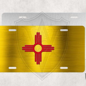 NM - New Mexico - Custom License Plate - Custom Car Tag - Brushed - Etsy