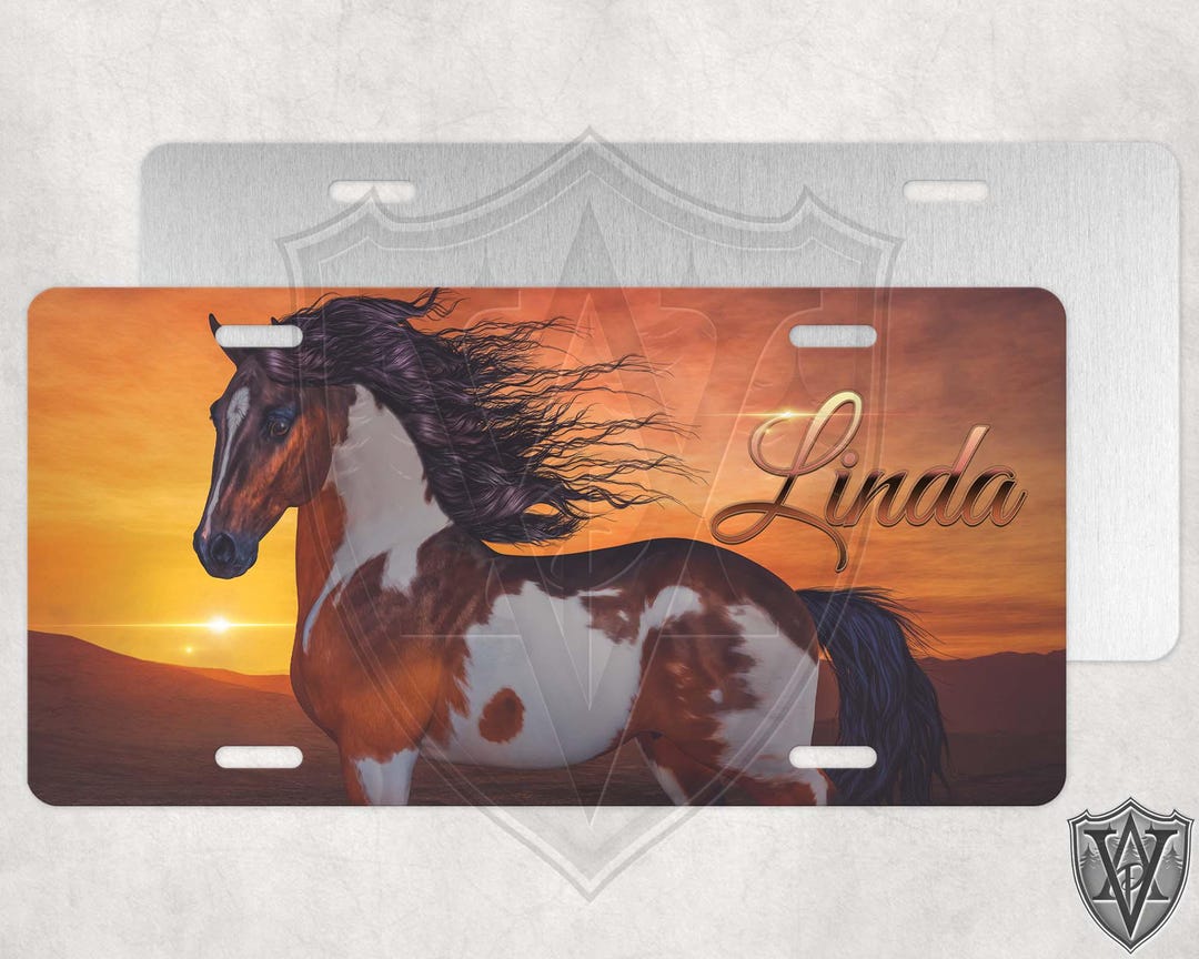 Horse License Plate, Custom License Plate, Custom Car Tag, Personalized ...