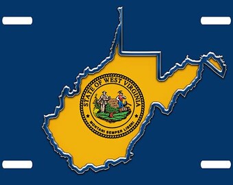 WV West Virginia Custom License Plate Custom Car Tag - Etsy