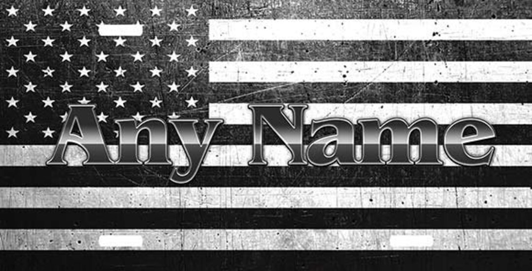 American Flag Custom License Plate Custom Car Tag Personalized License ...