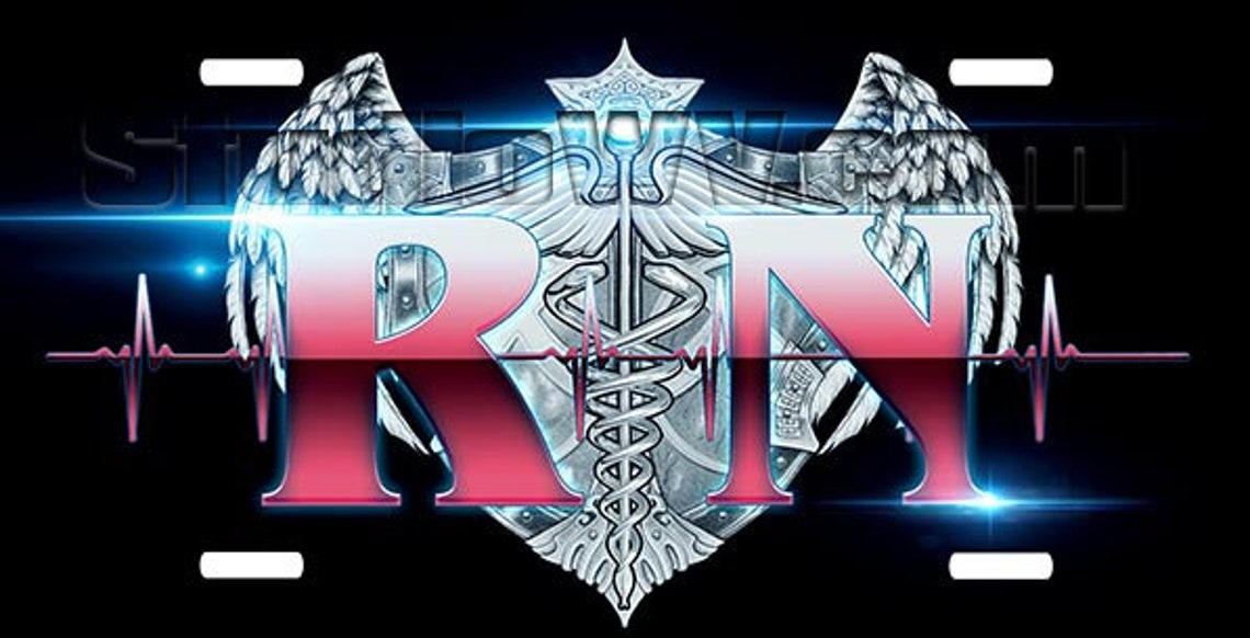 RN Nurse Custom License Plate Personalized License Plate - Etsy