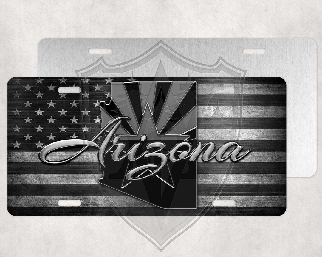 Arizona - Custom License Plate - Personalized License Plate - Etsy