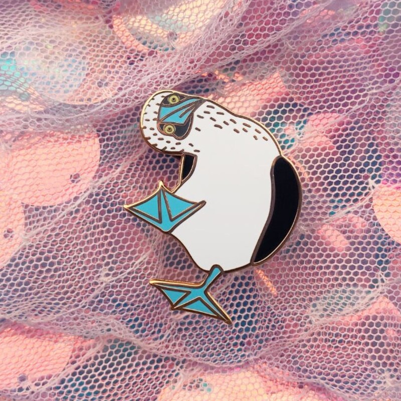Blue Bird Pin - Etsy