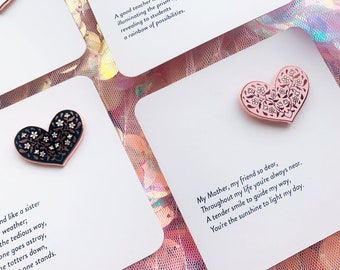 Sister to Sister Gifts Sisters Pins Love Sign Finger Heart - Etsy
