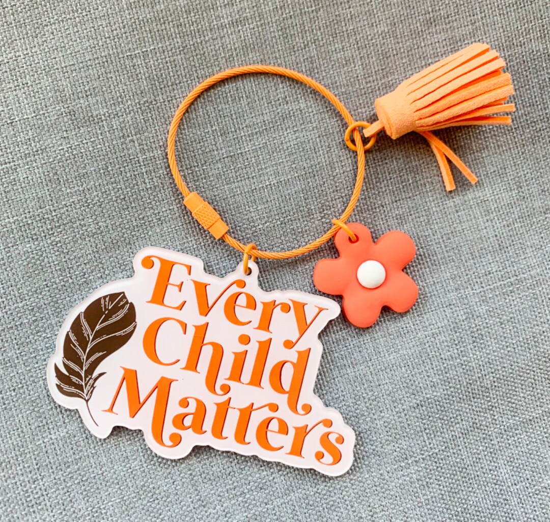 Every Child Matters Orange Donation Keychain & Button Pin - Etsy