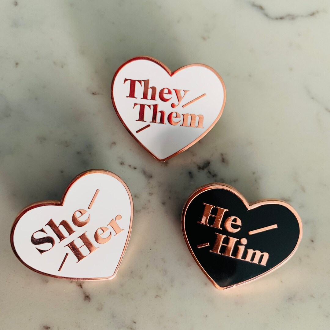 She Her Pronoun Pin, He Him Pronoun Pin, They Them Pronoun Pin, She ...
