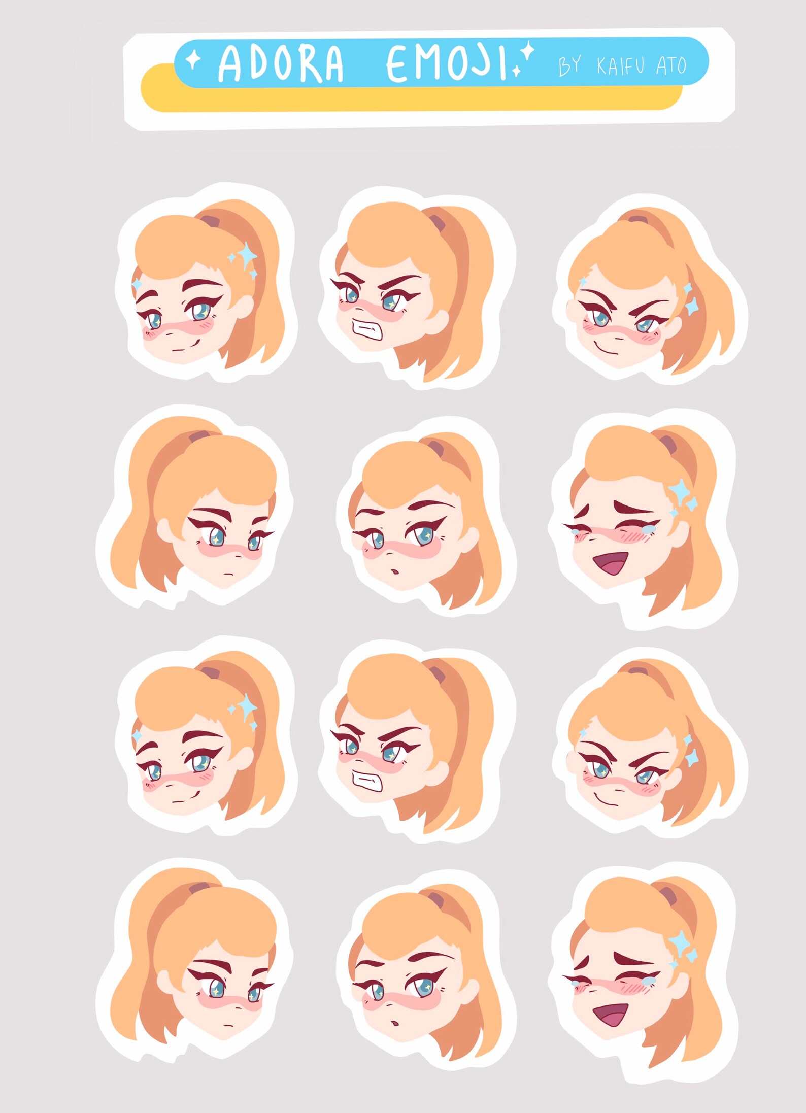 Catra and Adora Emoji Sticker Set she Ra and the Princesses | Etsy